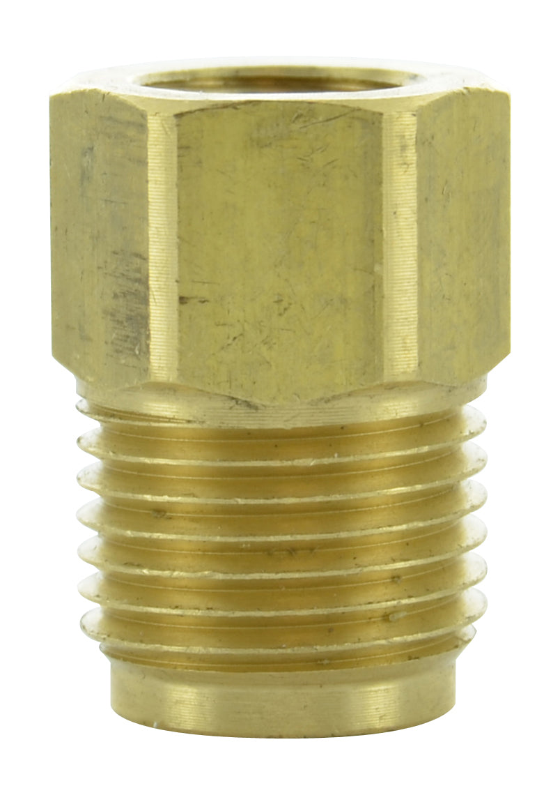 3/8-24 x 9/16-20 Female Inverted Flare x Male Inverted Flare Steel Bra ...