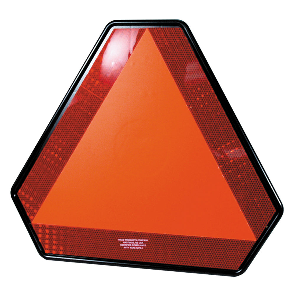 16-1/4 Inch x 14 Inch Fluorescent Orange Center Plastic Smv Emblems Wi ...