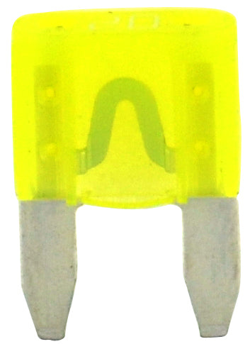 20 Amp Mini Blade Type Fuse Yellow Pack of 100 – Winzer