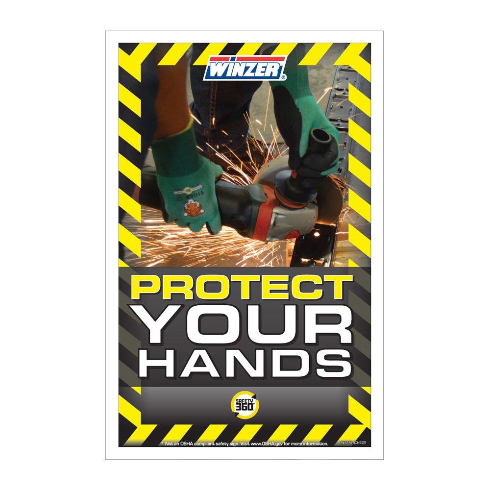 Protect Your Hands Safety Poster – Winzer